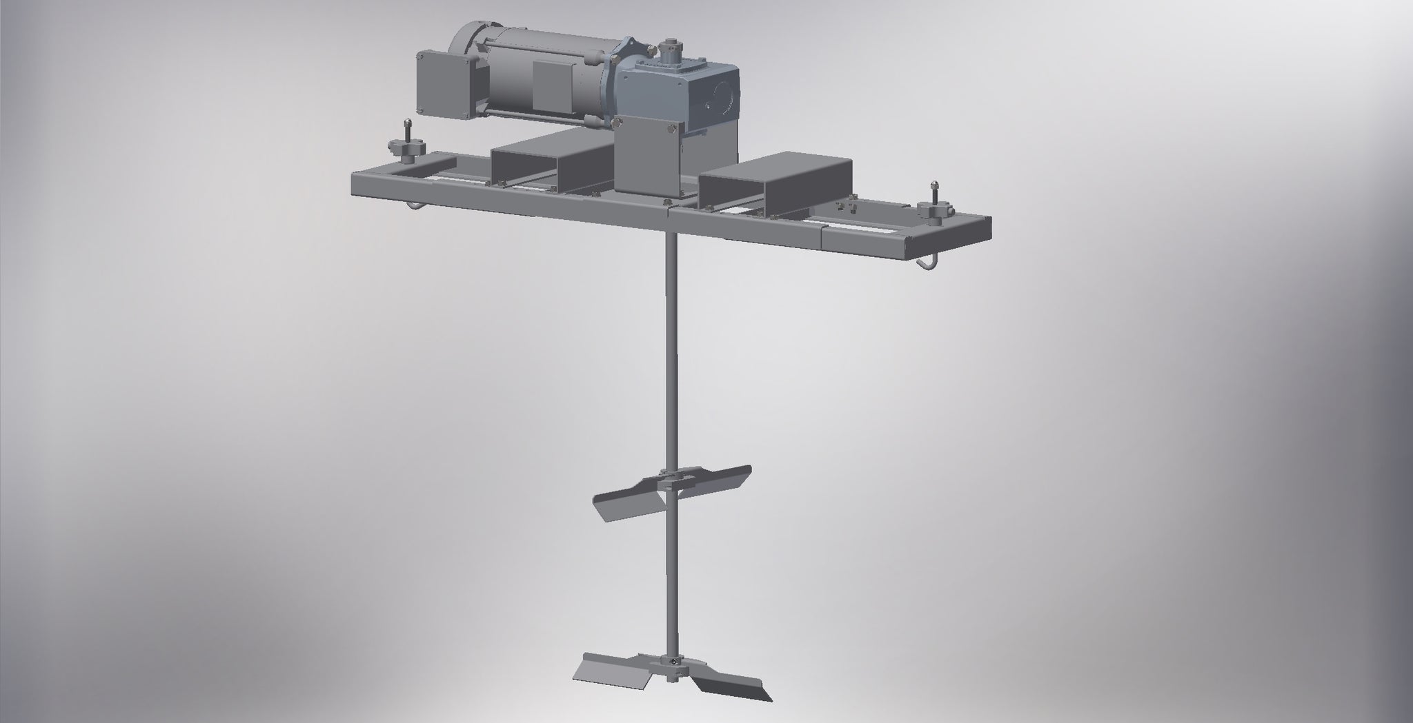 P/N 27-05GE ½ HP EP ELECTRIC GEAR DRIVE IBC TOTE MIXER